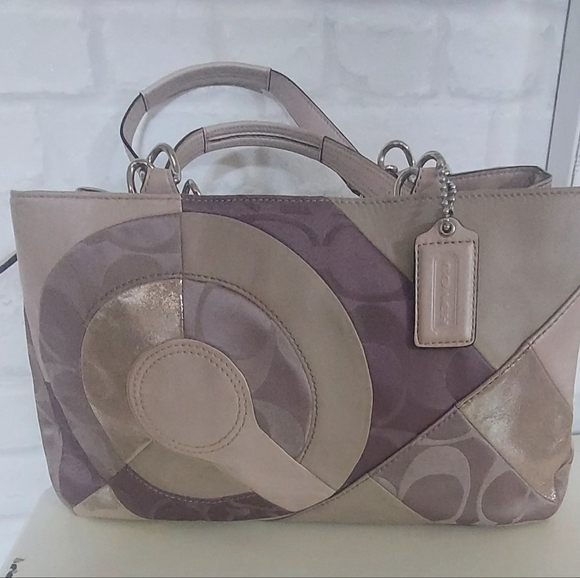Coach | Bags | Coach Inlaid Patchwork Sachel Leather Wallet Unbranded ...